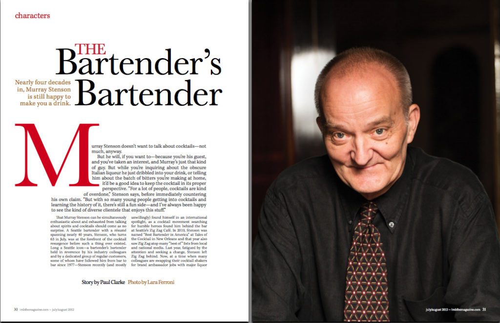 Characters: Murray Stenson - Imbibe Magazine