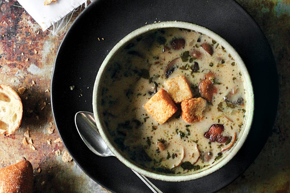 Mushroom Thyme Sherry Soup - Imbibe Magazine