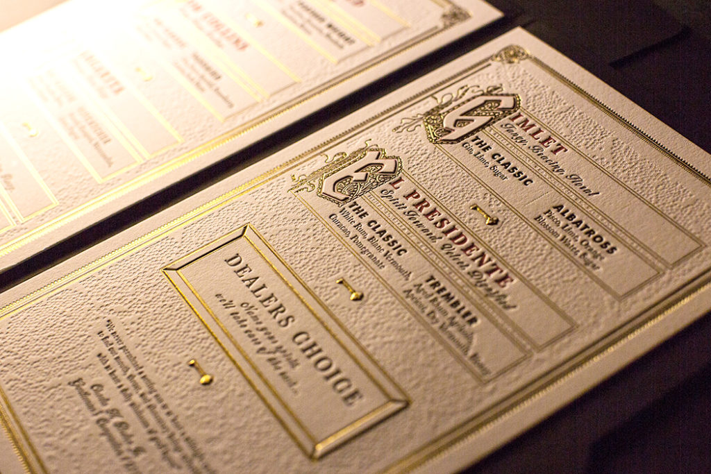 The History of Cocktail Menu Design - Imbibe Magazine