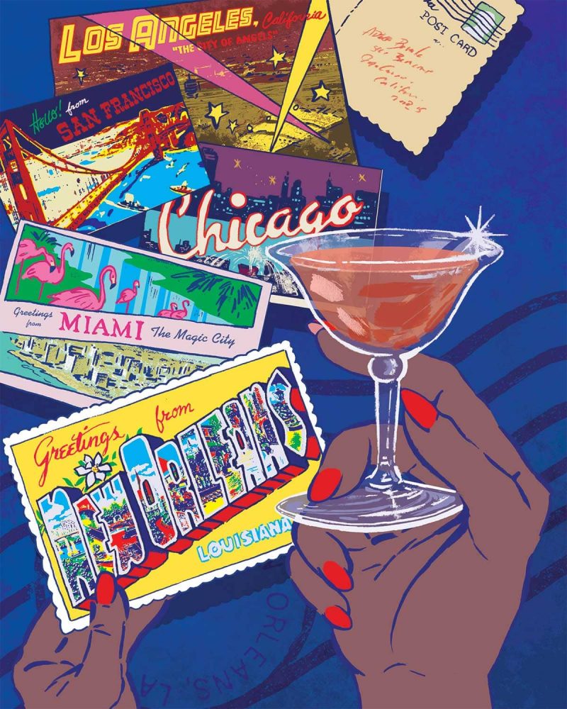 Cocktail Bars Serve Up Nostalgia With Postcard Service - Imbibe Magazine
